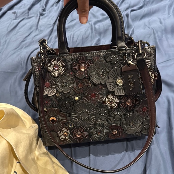 Coach | Bags | Coach Crystal Tea Rose Rogue 25 | Poshmark